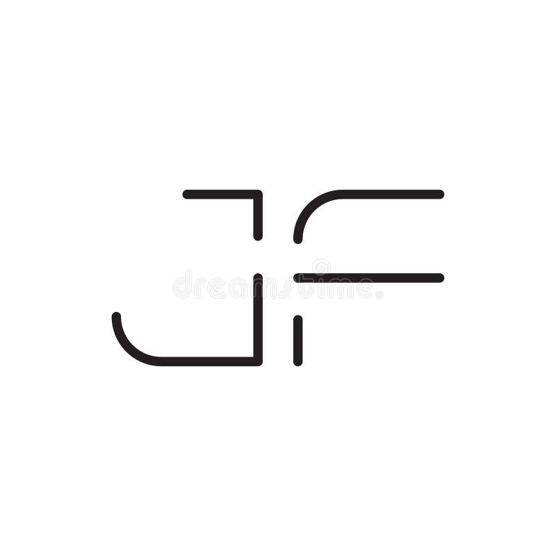 Jf Initial Letter Vector Logo Icon Stock Vector - Illustration of ...
