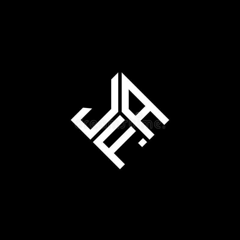 JFA Letter Logo Design on Black Background. JFA Creative Initials ...