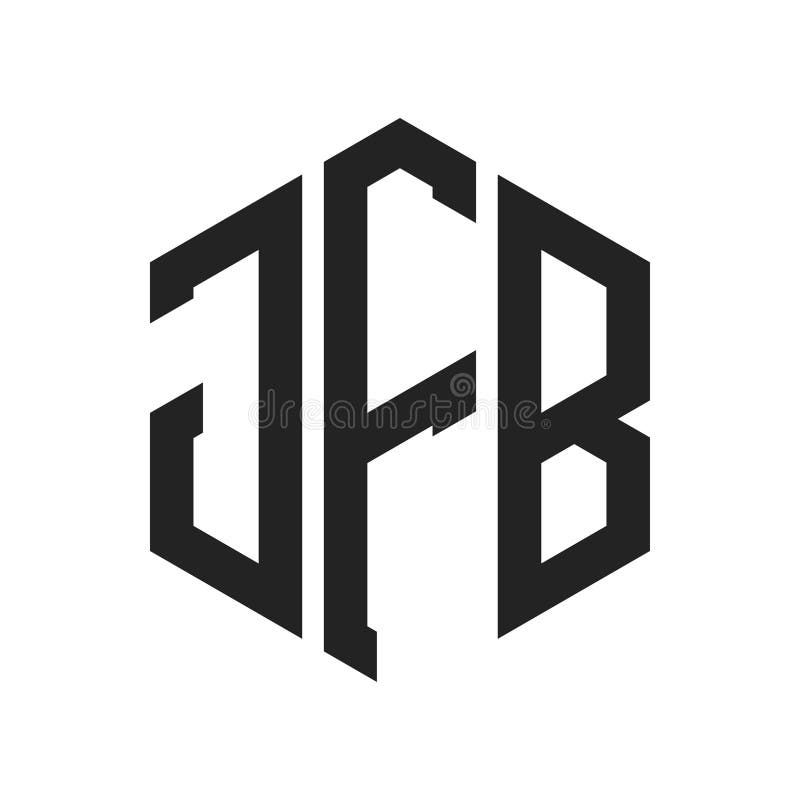 JFB Logo Design. Initial Letter JFB Monogram Logo Using Hexagon Shape ...
