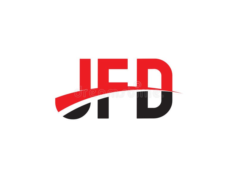 JFD Letter Initial Logo Design Vector Illustration Stock Vector ...
