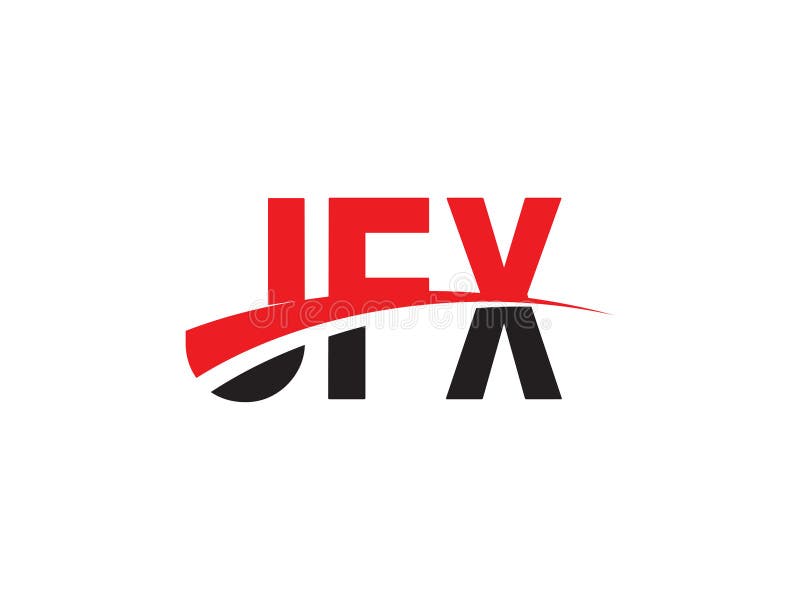 JFX Letter Initial Logo Design Vector Illustration Stock Vector ...