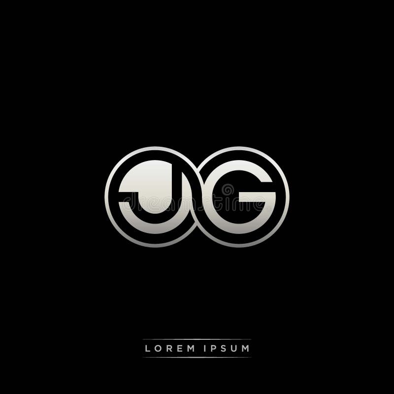 JG Initial Letter Linked Circle Capital Monogram Logo Modern Template ...