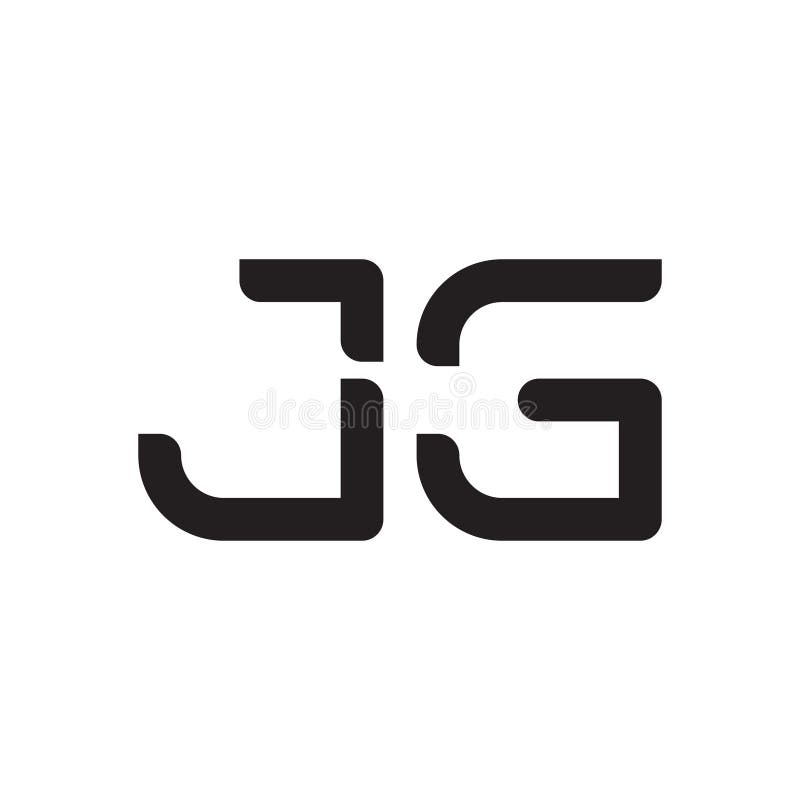 Jg Initial Letter Vector Logo Icon Stock Vector - Illustration of ...