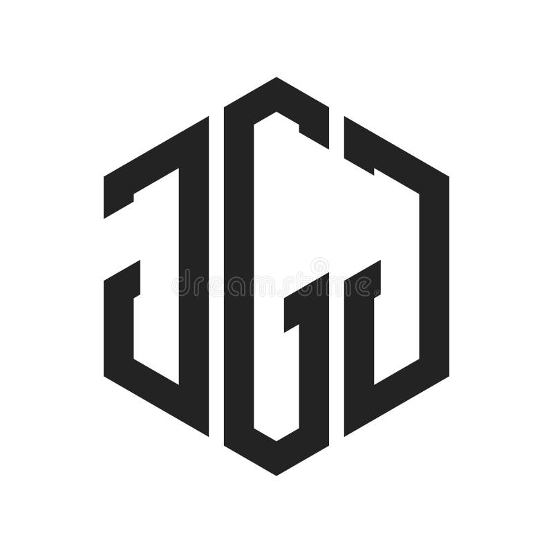 JGJ Logo Design. Initial Letter JGJ Monogram Logo Using Hexagon Shape ...