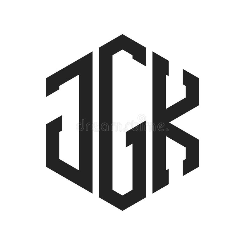 JGK Logo Design. Initial Letter JGK Monogram Logo Using Hexagon Shape ...