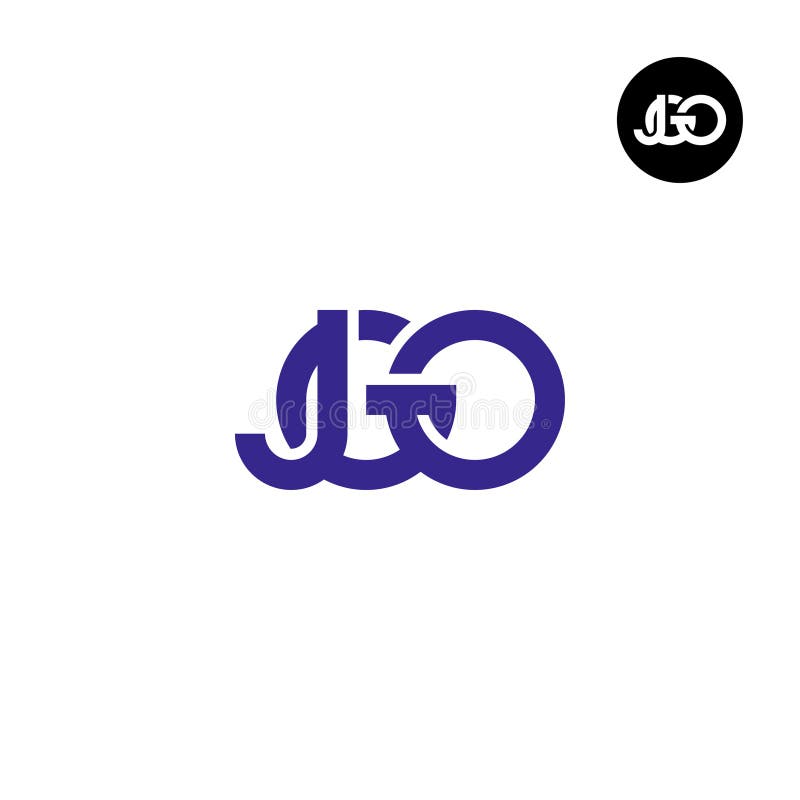 JGO Logo Letter Monogram Design Stock Vector - Illustration of logos ...