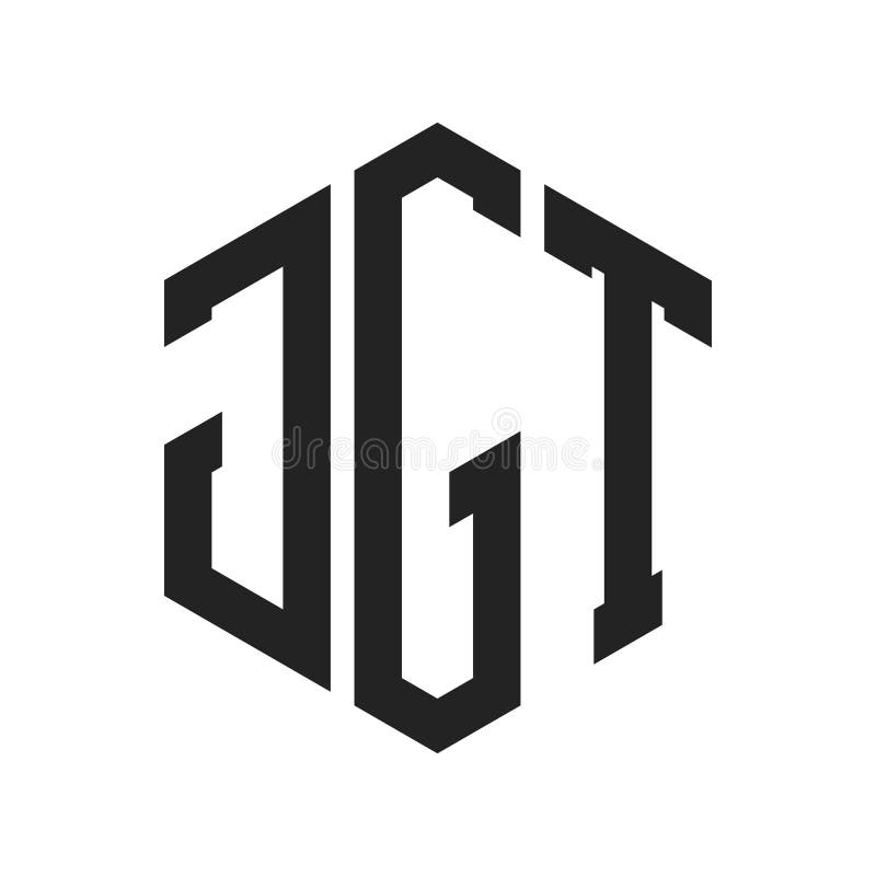 JGT Logo Design. Initial Letter JGT Monogram Logo Using Hexagon Shape ...