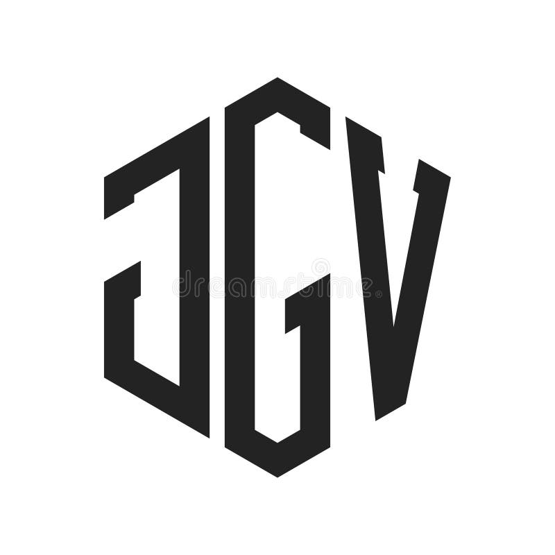 JGV Logo Design. Initial Letter JGV Monogram Logo Using Hexagon Shape ...
