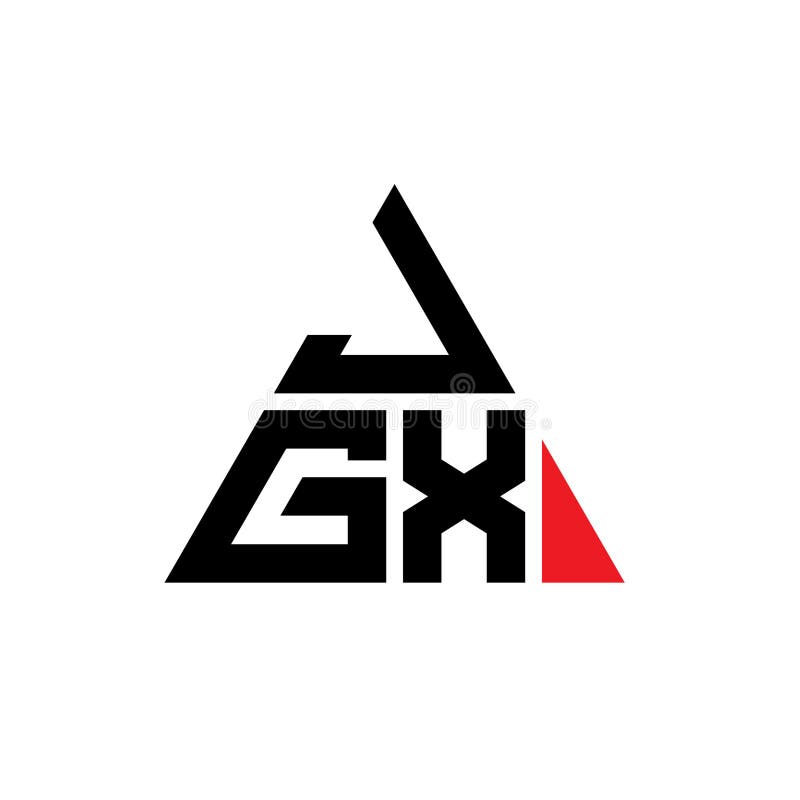 JGX Triangle Letter Logo Design with Triangle Shape. JGX Triangle Logo ...