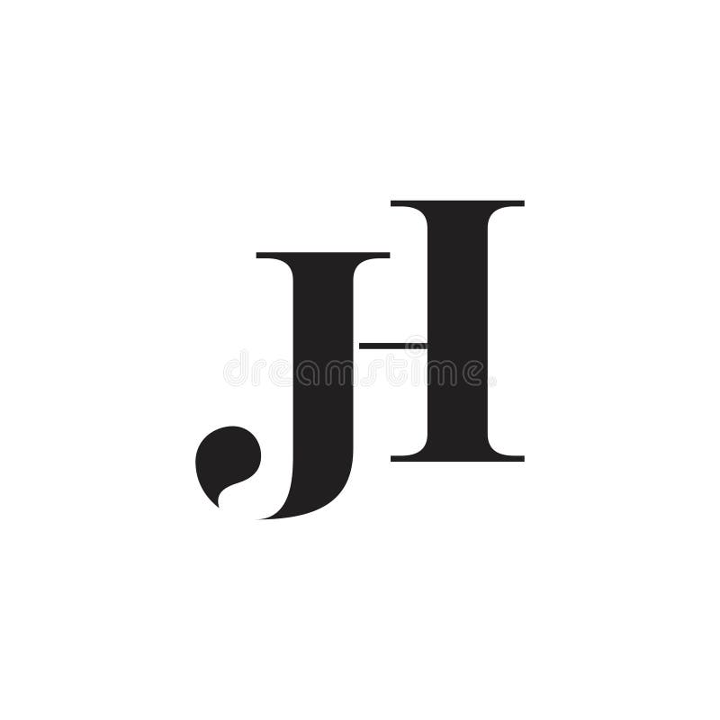 JH or HJ Initial Letter Logo Design Vector Stock Vector - Illustration ...
