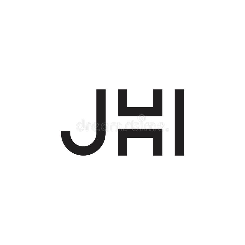 JH or HJ Initial Letter Logo Design Vector Stock Vector - Illustration ...