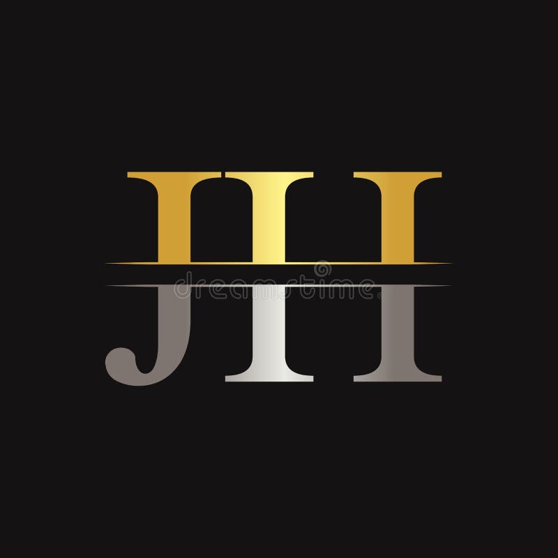 Jh letter logo stock illustration. Illustration of market - 122204898