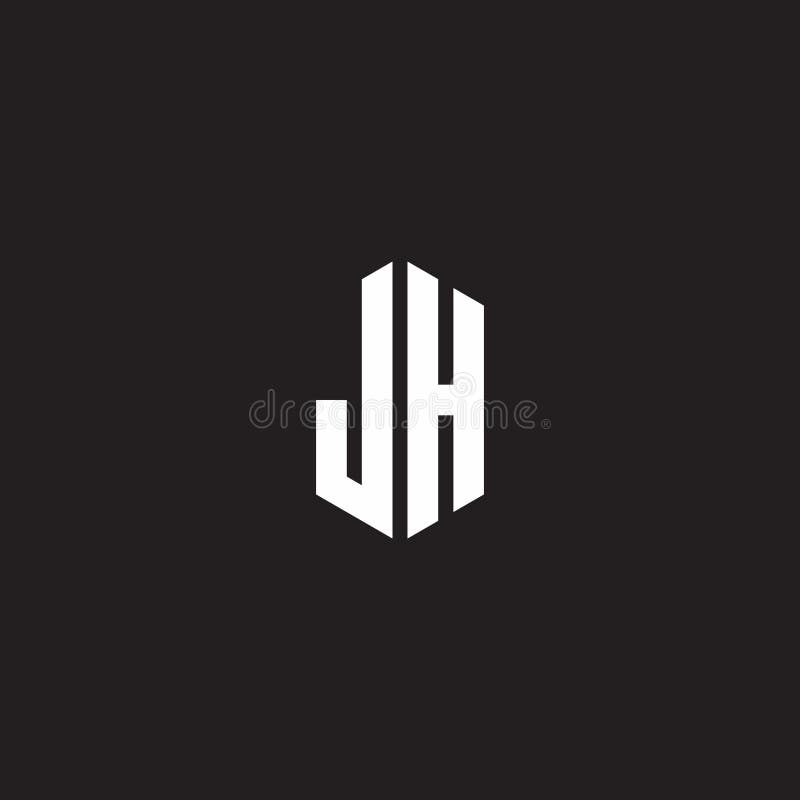 JH Logo Monogram with Hexagon Shape Style Design Template Stock Vector ...