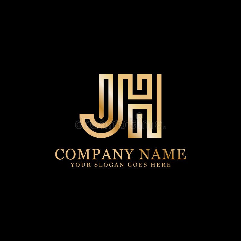 JH Monogram Logo Inspirations, Letters Logo Template Stock Vector ...