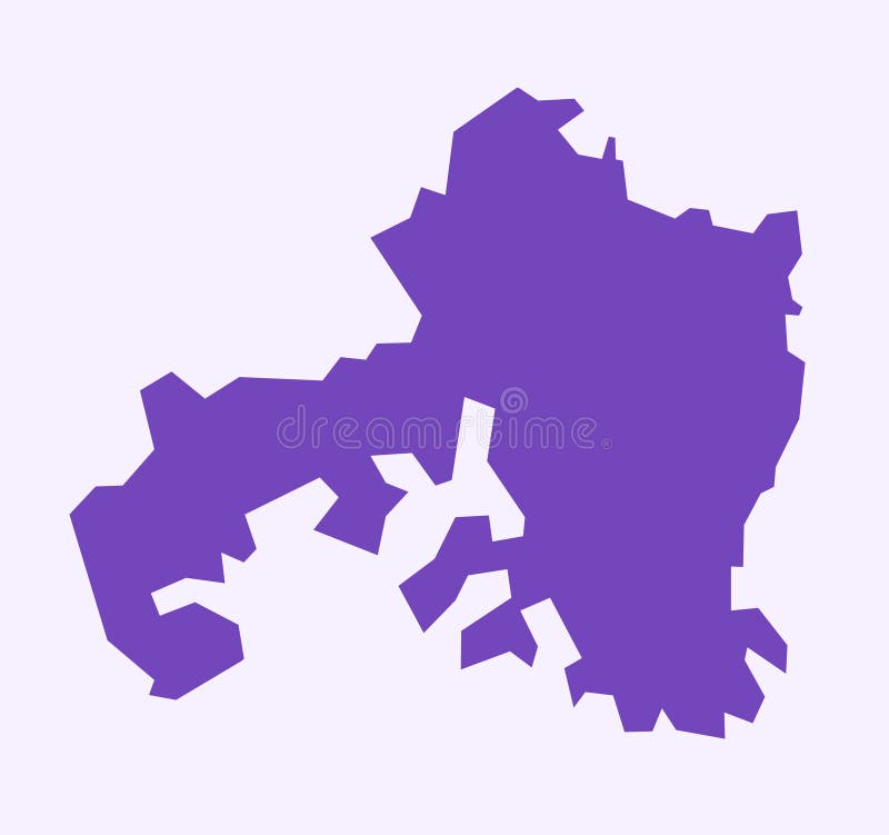 Jhansi District Map of Uttar Pradesh, India Stock Illustration - Illustration of india, tourist ...