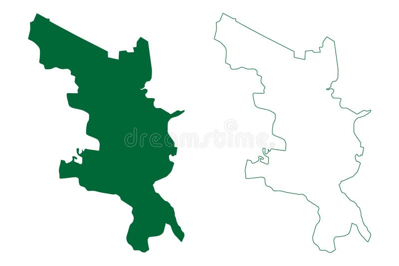 Jhargram District West Bengal State Republik India Map Vektor ...