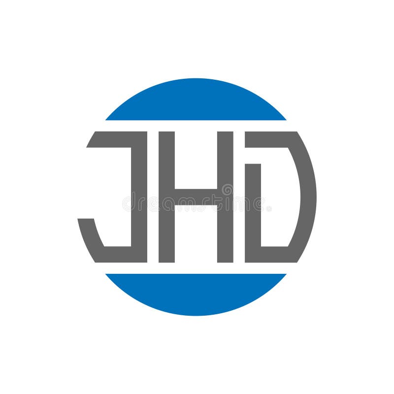 JHD Letter Logo Design on White Background. JHD Creative Initials ...