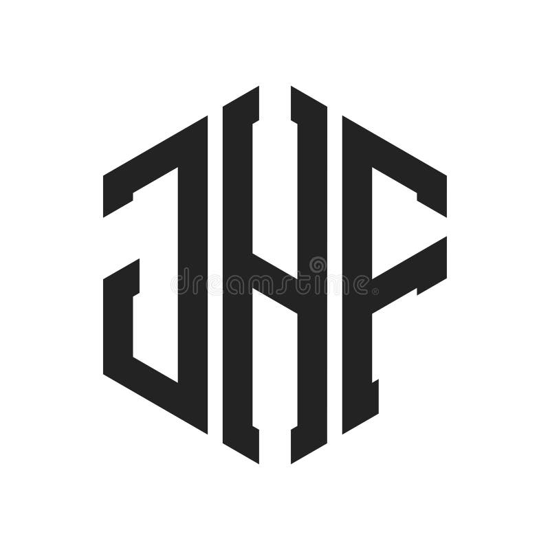 JHF Logo Design. Initial Letter JHF Monogram Logo Using Hexagon Shape ...