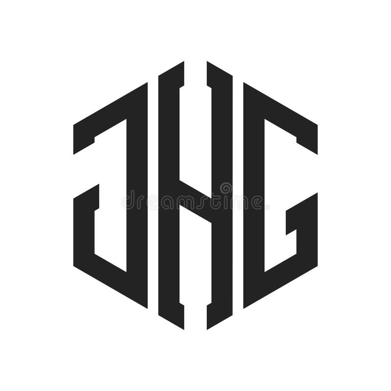 JHG Logo Design. Initial Letter JHG Monogram Logo Using Hexagon Shape ...