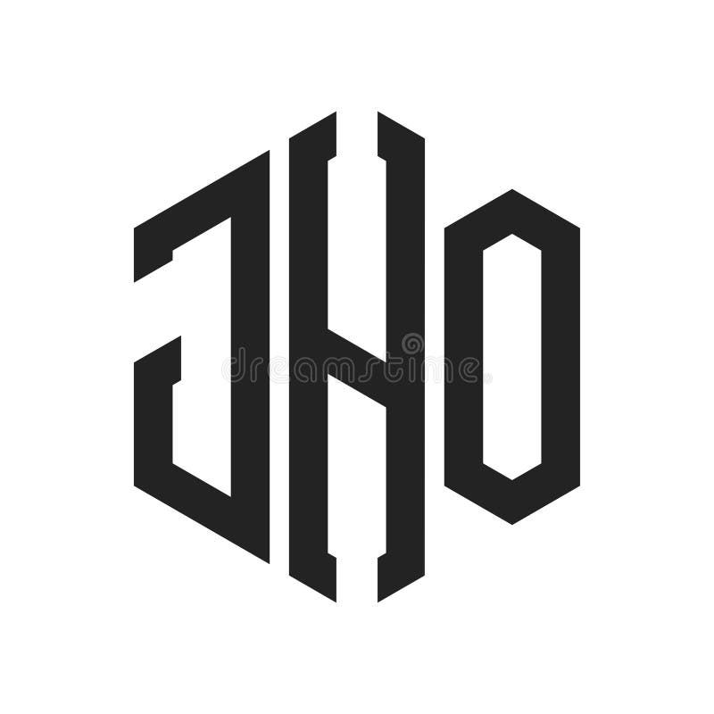 JHO Logo Design. Initial Letter JHO Monogram Logo Using Hexagon Shape ...