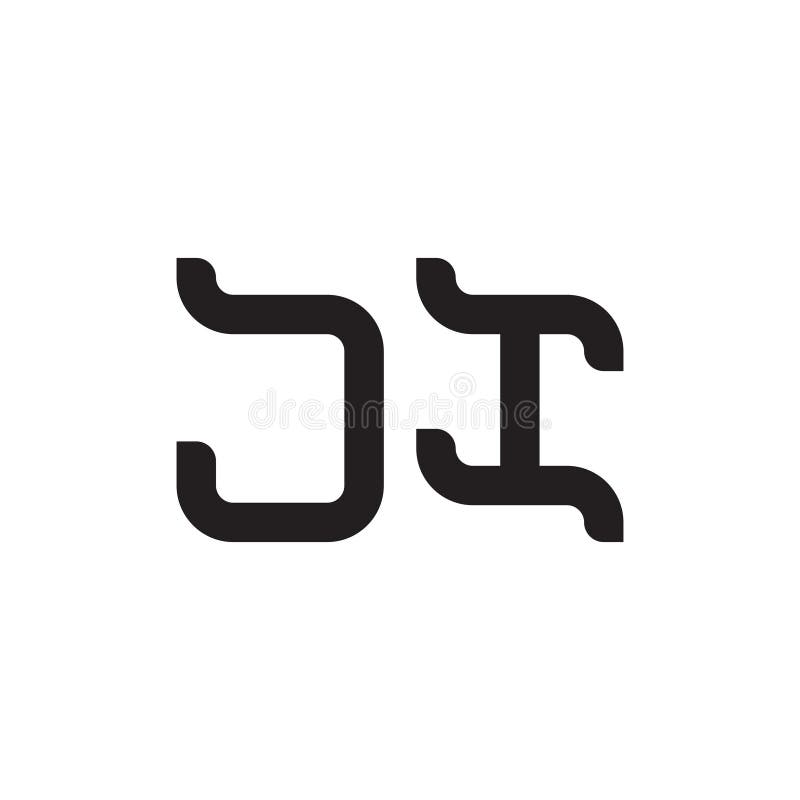 Ji Initial Letter Vector Logo Icon Stock Vector - Illustration of ...
