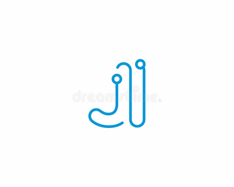 JI Letters, Electronic Circuit, Technology Logo Design Vector 001 Stock ...