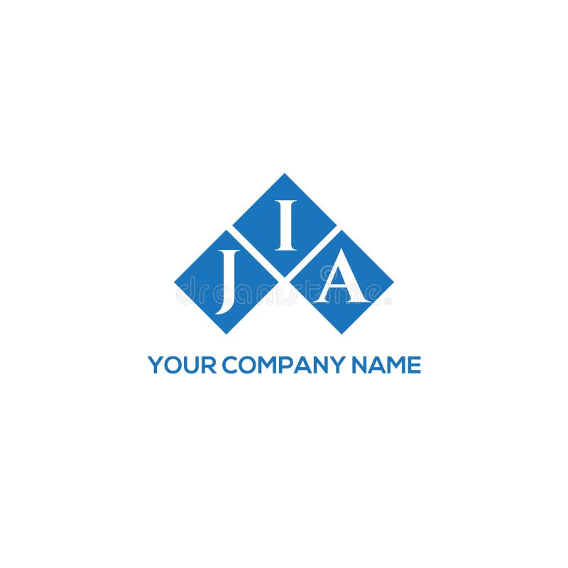 JIA Letter Logo Design on WHITE Background. JIA Creative Initials ...