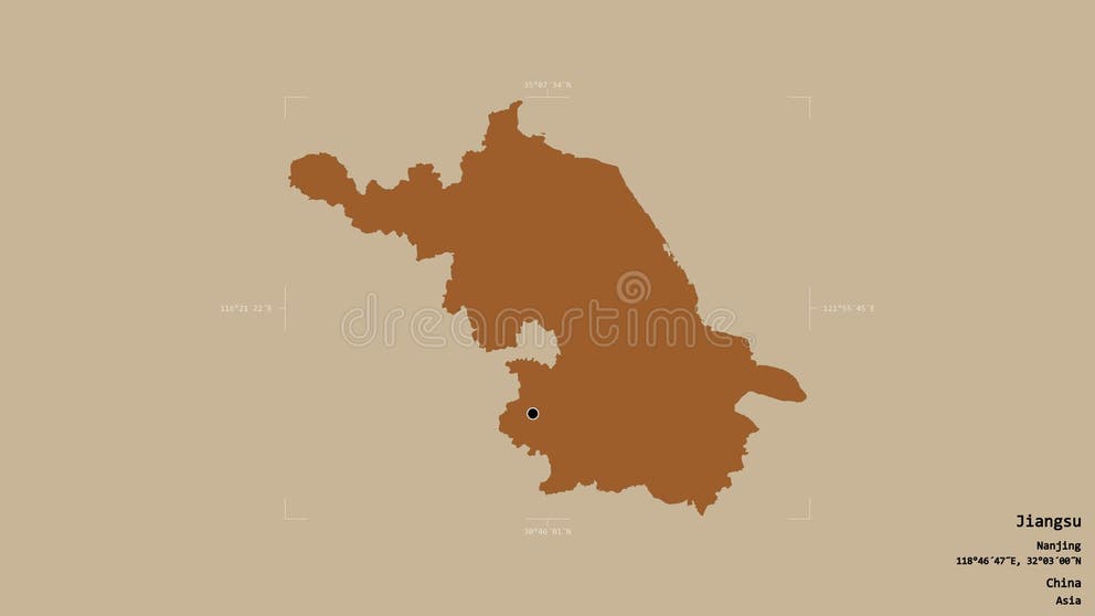 Jiangsu - China. Bounding Box. Pattern Stock Illustration ...