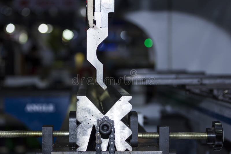 Jig and Die Semi Automatic Bending Machine for Industrial Stock Image ...