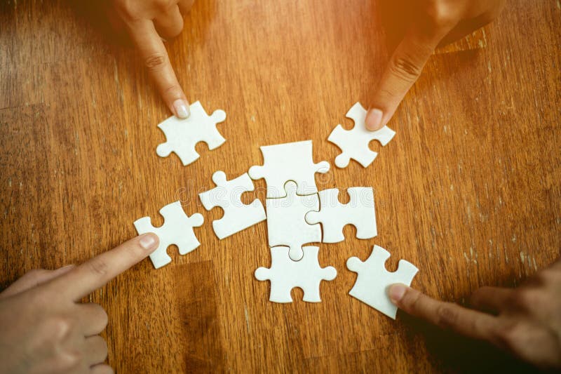 Jigsaw Combines the Energy of Teamwork. the Importance of Working As a ...