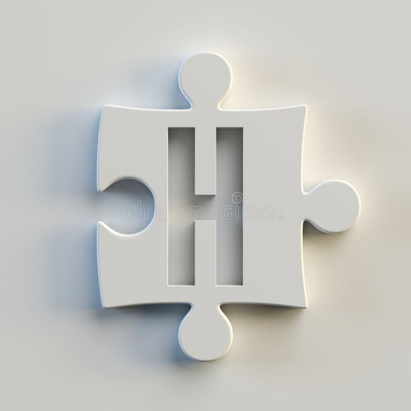 Puzzle Jigsaw Letter H 3d Stock Illustrations – 8 Puzzle Jigsaw Letter ...