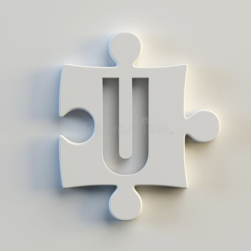 Puzzle Jigsaw Letter U 3d Stock Illustrations – 8 Puzzle Jigsaw Letter ...