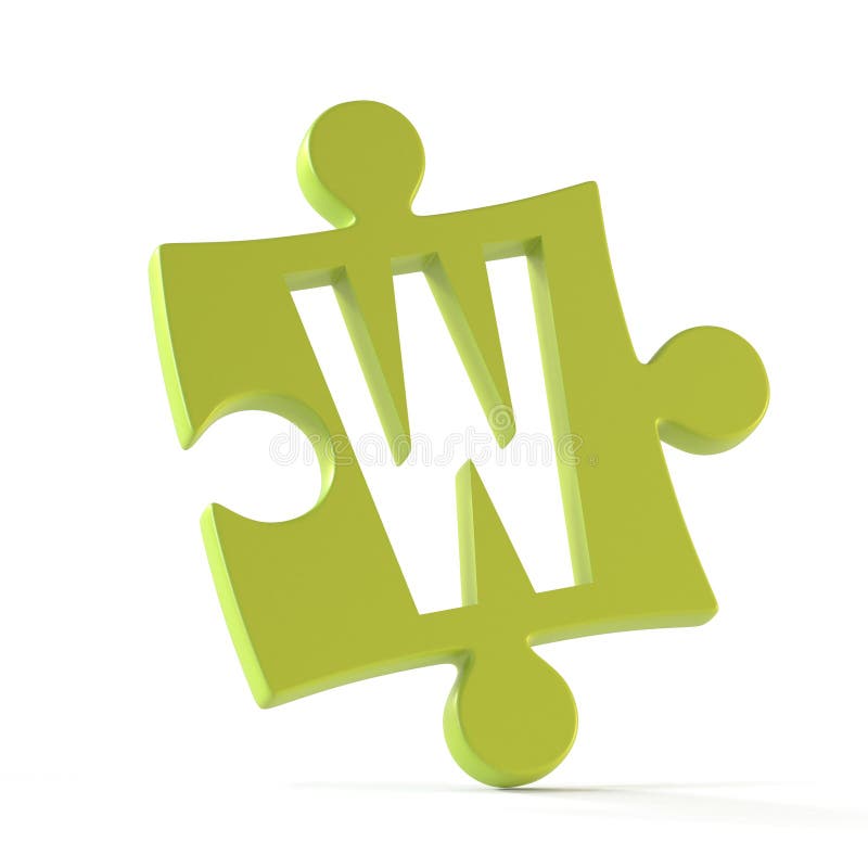 Puzzle Jigsaw Letter W 3d Stock Illustrations – 7 Puzzle Jigsaw Letter ...
