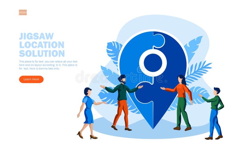 Jigsaw Location Solution with Team Discussion and Strategy Stock ...