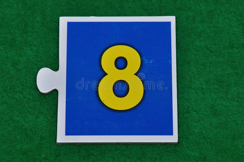A Jigsaw Piece with the Figure Eight Stock Image - Image of eight ...