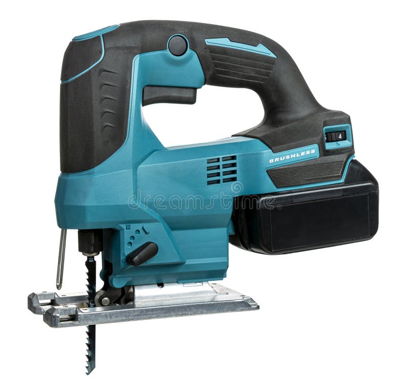 Jigsaw Professional Cordless Tool Isolated Stock Image - Image of hobby ...