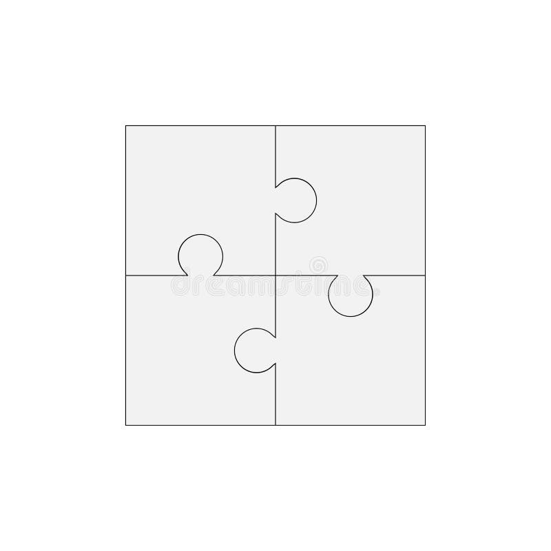 Jigsaw Puzzle Blank Vector 2x2, Four Pieces Stock Vector - Illustration ... Jigsaw Puzzle Blank Vector 2x2, Four Pieces Stock Vector - Illustration ...