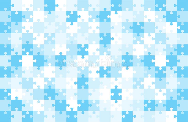 Puzzle on Blue Background 3D Illustration Strategy Problem Stock ...