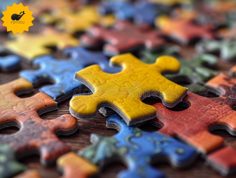 Jigsaw puzzle completion stock photo. Image of mindful - 314715712