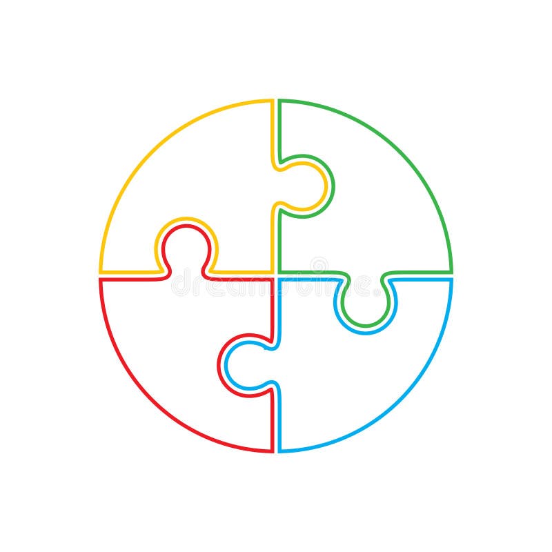 Jigsaw Puzzle in the Form of Circle. Stock Vector - Illustration of ... Jigsaw Puzzle in the Form of Circle. Stock Vector - Illustration of ...