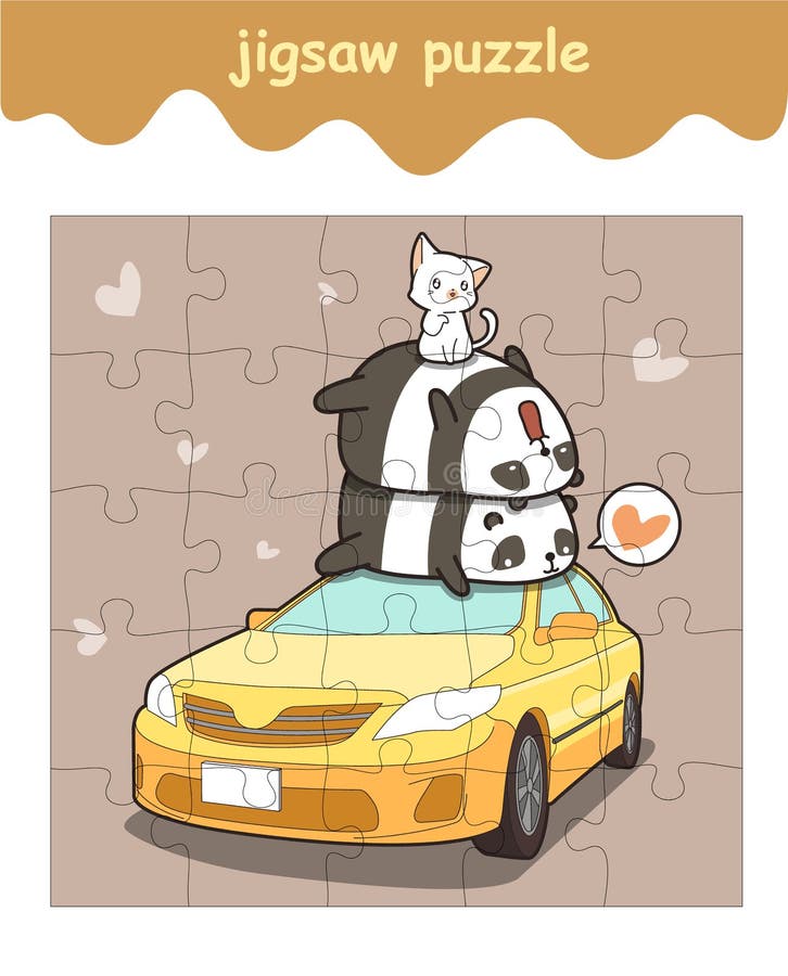 Cartoon Car Jigsaw Puzzle Game Stock Illustrations – 342 Cartoon Car ...