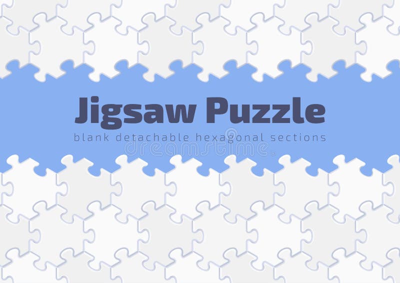 Jigsaw Puzzle - Graphic Template Stock Vector - Illustration of parts ...