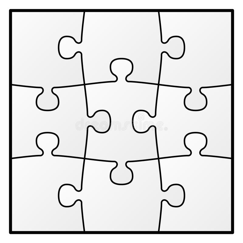 Jigsaw Puzzle Layout Stock Illustrations – 4,064 Jigsaw Puzzle Layout ...
