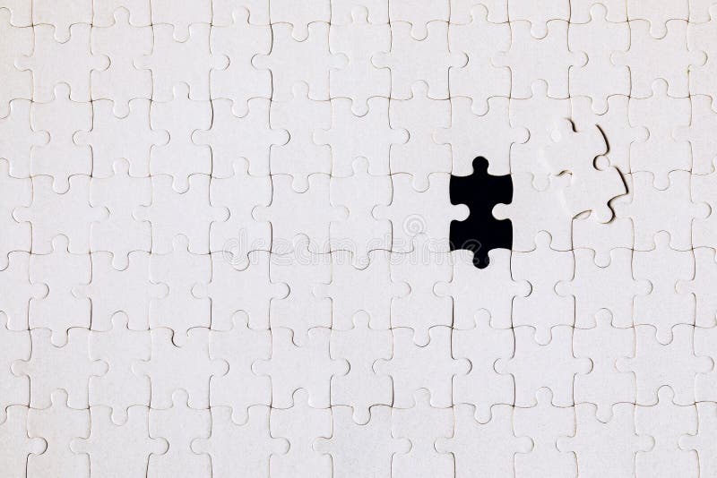 Jigsaw Puzzle with Missing Piece. Missing Puzzle Pieces. Concept Image ...