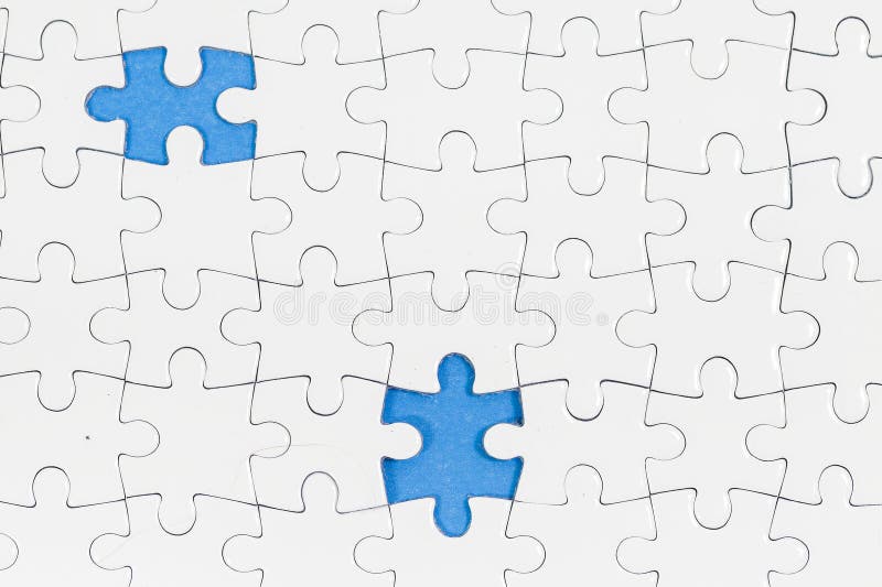 Jigsaw Puzzle with One Piece Missing Stock Photo - Image of challenge ...