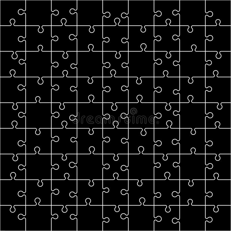 Jigsaw Puzzle.Outline Vector. Stock Vector - Illustration of variation ...