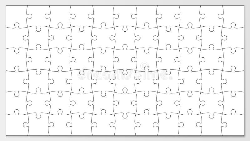 Jigsaw Puzzle Outline Vector Stock Vector - Illustration of creativity ...