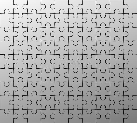 Jigsaw puzzle pattern stock vector. Illustration of business - 3438789