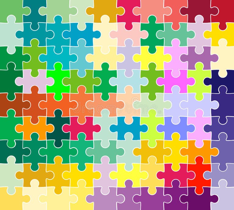 Jigsaw puzzle pattern stock illustration. Illustration of join - 4211725