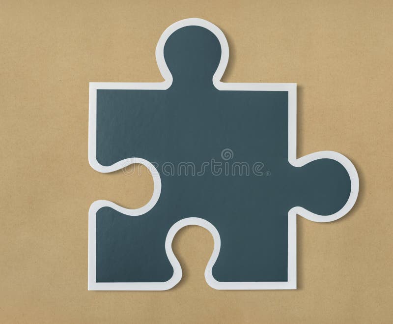 Jigsaw Puzzle Piece Strategy Icon Stock Photo - Image of isolated ...